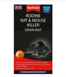 Rentokil - Rodine Rat & Mouse Killer - Grain Bait - Poison - 6 Sachets | Macagri Supplies | Farm ...